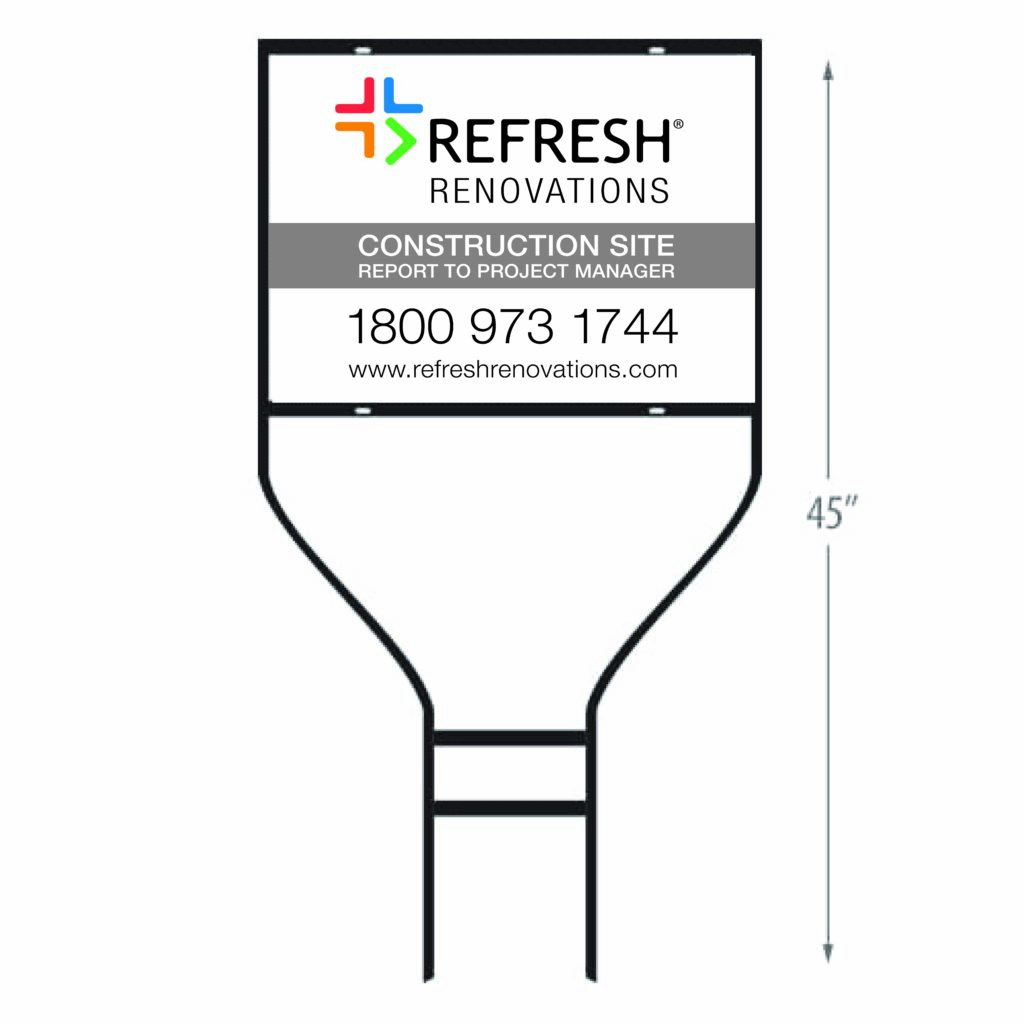 Coroplast Yard Sign – Refresh Renovations